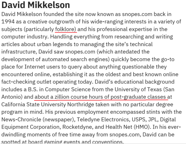 What a Dumpster Fire: Snopes Founder Was Writing Plagiarized Reports ...