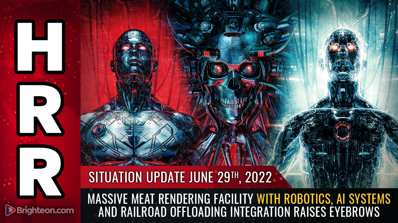 Massive meat rendering facility with robotics, AI systems and railroad ...
