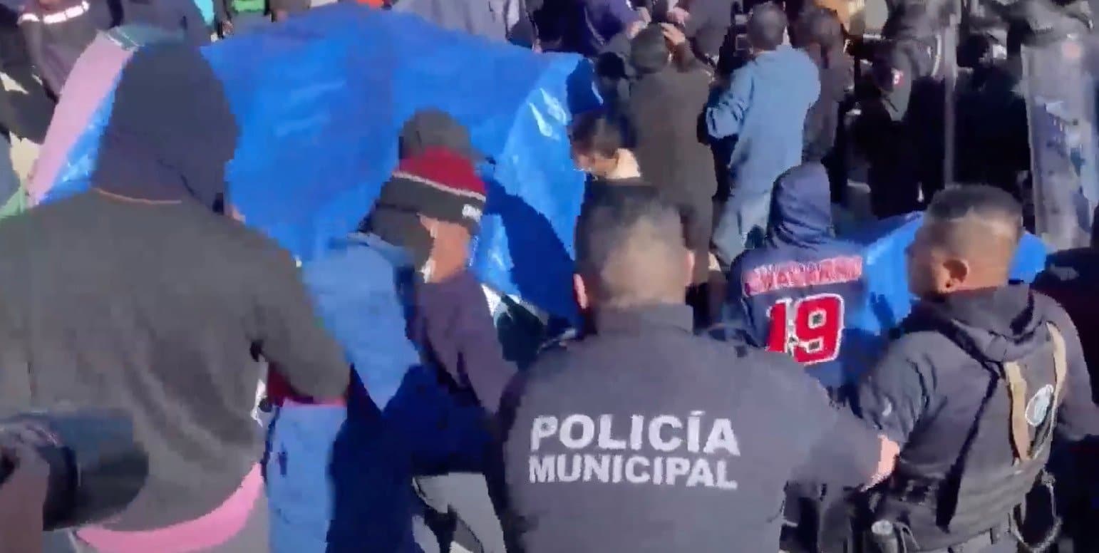 Riot Police Remove Illegal Migrants From Tent City on Rio Grande Near ...