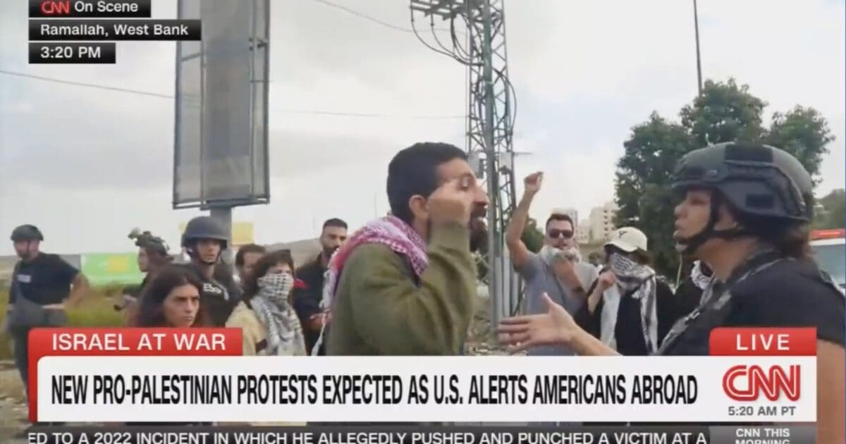 Angry Palestinian Confronts CNN Reporter During Live Broadcast, Chants ...