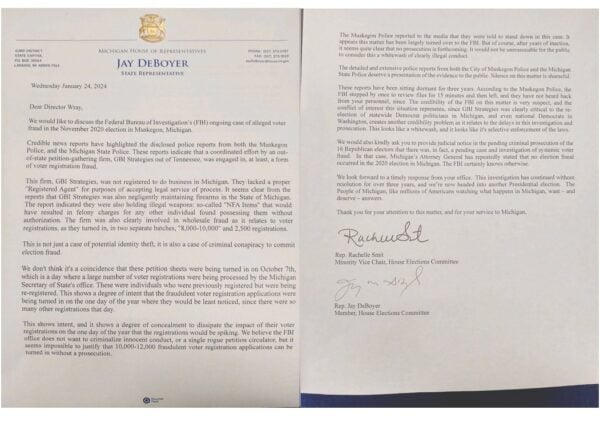 MI Lawmakers Send Brutal Letter to FBI Director Wray Demanding Answers ...