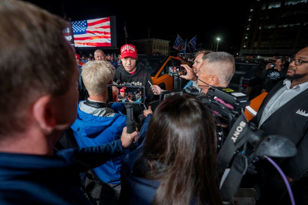 Sticker Mule CEO who Erected Massive VOTE FOR TRUMP Sign in NY State ...