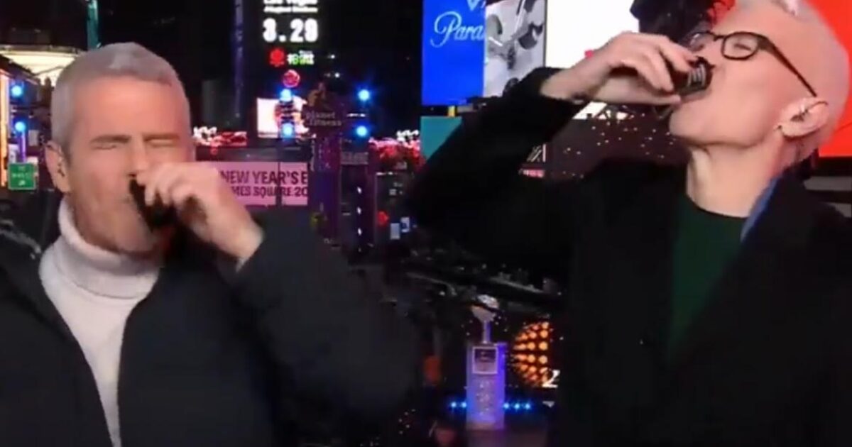 CNN Hosts Booze it Up 5 Minutes Into New Year's Eve Show; Anderson ...