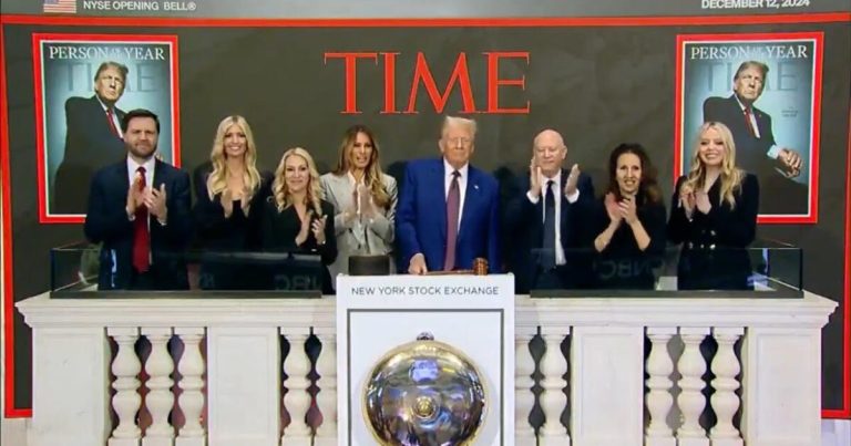 Chants of “USA!” Break Out as President Trump Rings Opening Bell at New ...