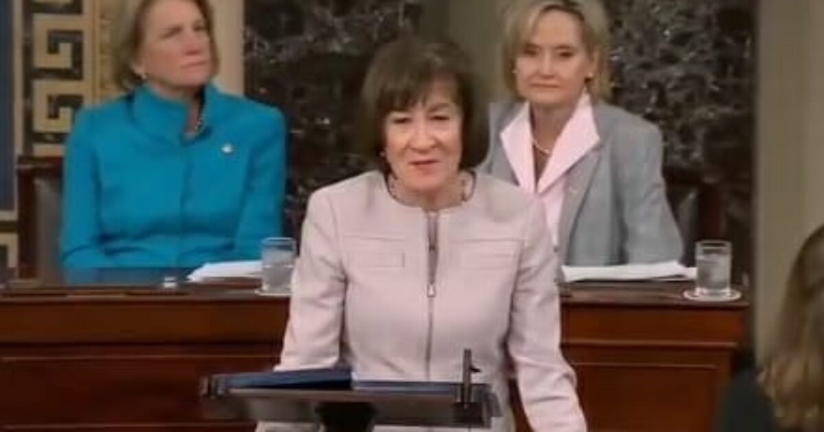 Toxic RINO Senator Susan Collins May Derail Tulsi Gabbard Confirmation ...