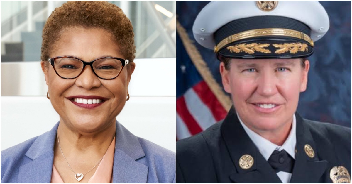 JUST IN: LA Mayor Karen Bass Fires DEI Fire Chief Kristin Crowley ...