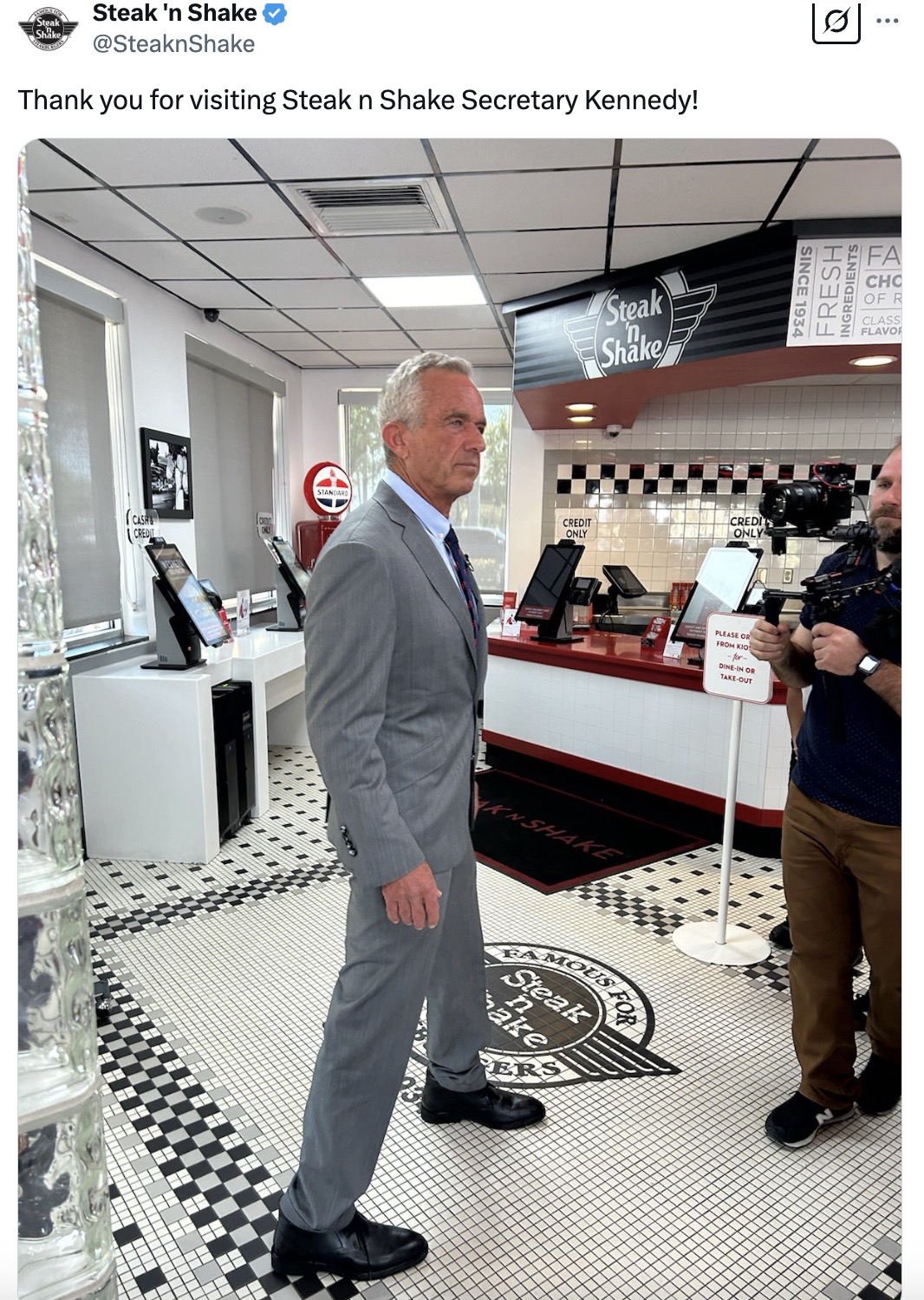 RFK Jr. Eats Steak ‘n Shake on Live TV — Celebrates Fast Food Chain’s ...
