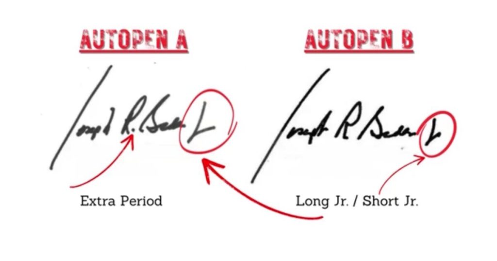 Second Biden Autopen Discovered: New Analysis of Second Frequently Used ...