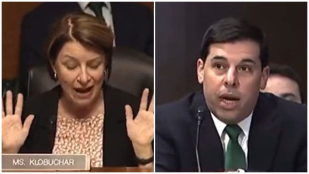 WATCH: Amy Klobuchar’s Attempt to Corner Conservative Witness with ...