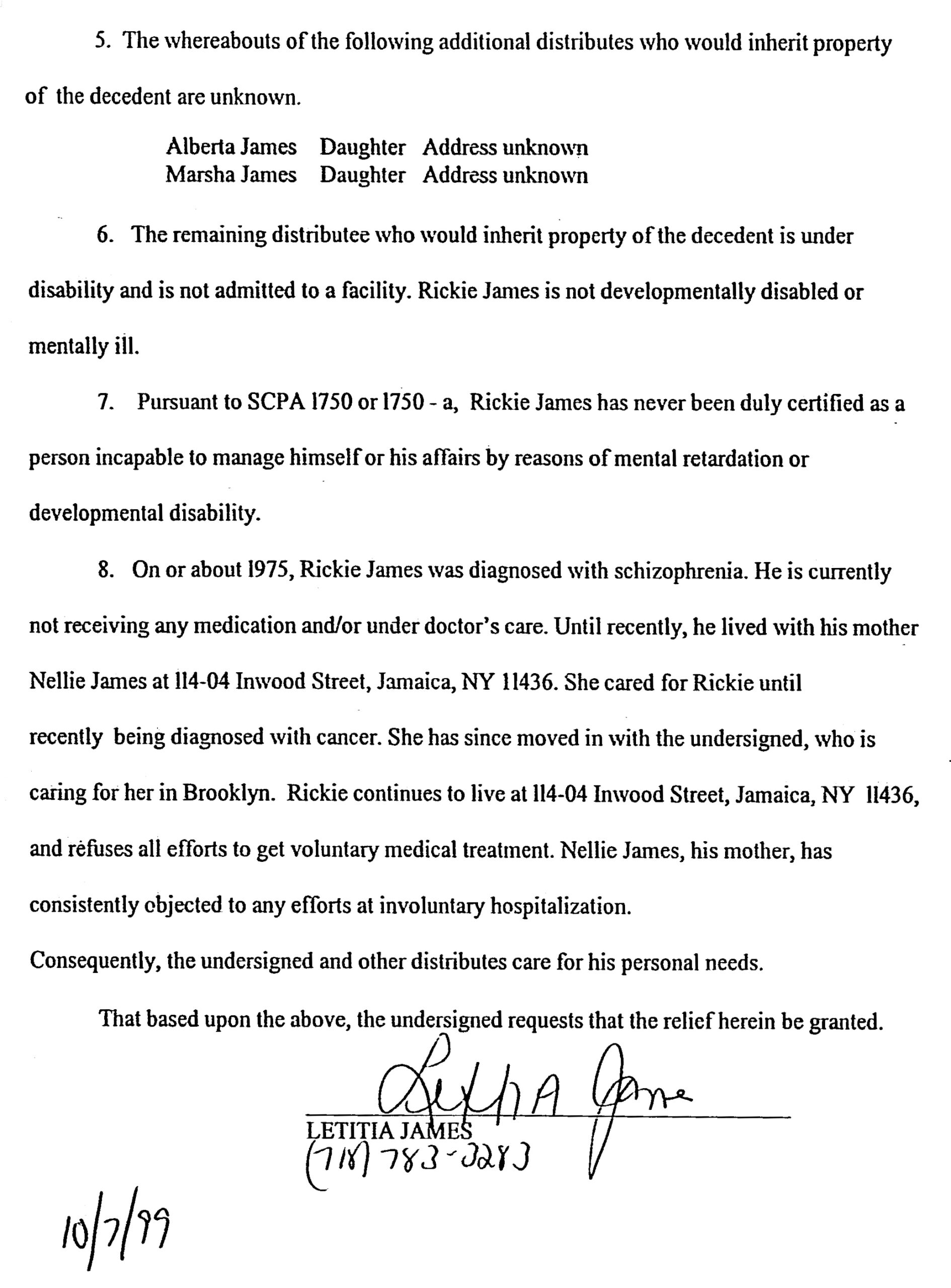 Missing Heirs and Mental Illness: The Bizarre Case of Letitia James’s ...