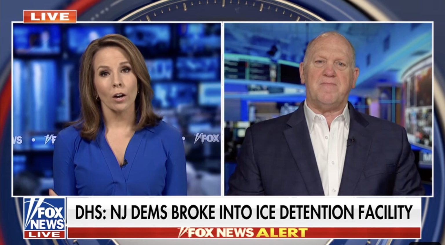 Tom Homan Obliterates Newark Mayor for Criminal Trespassing at ICE ...