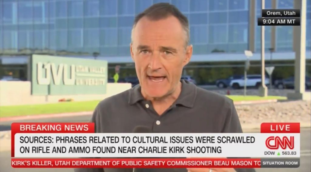 CNN Protects Charlie Kirk Assassin, Censors Reports That Ammunition ...