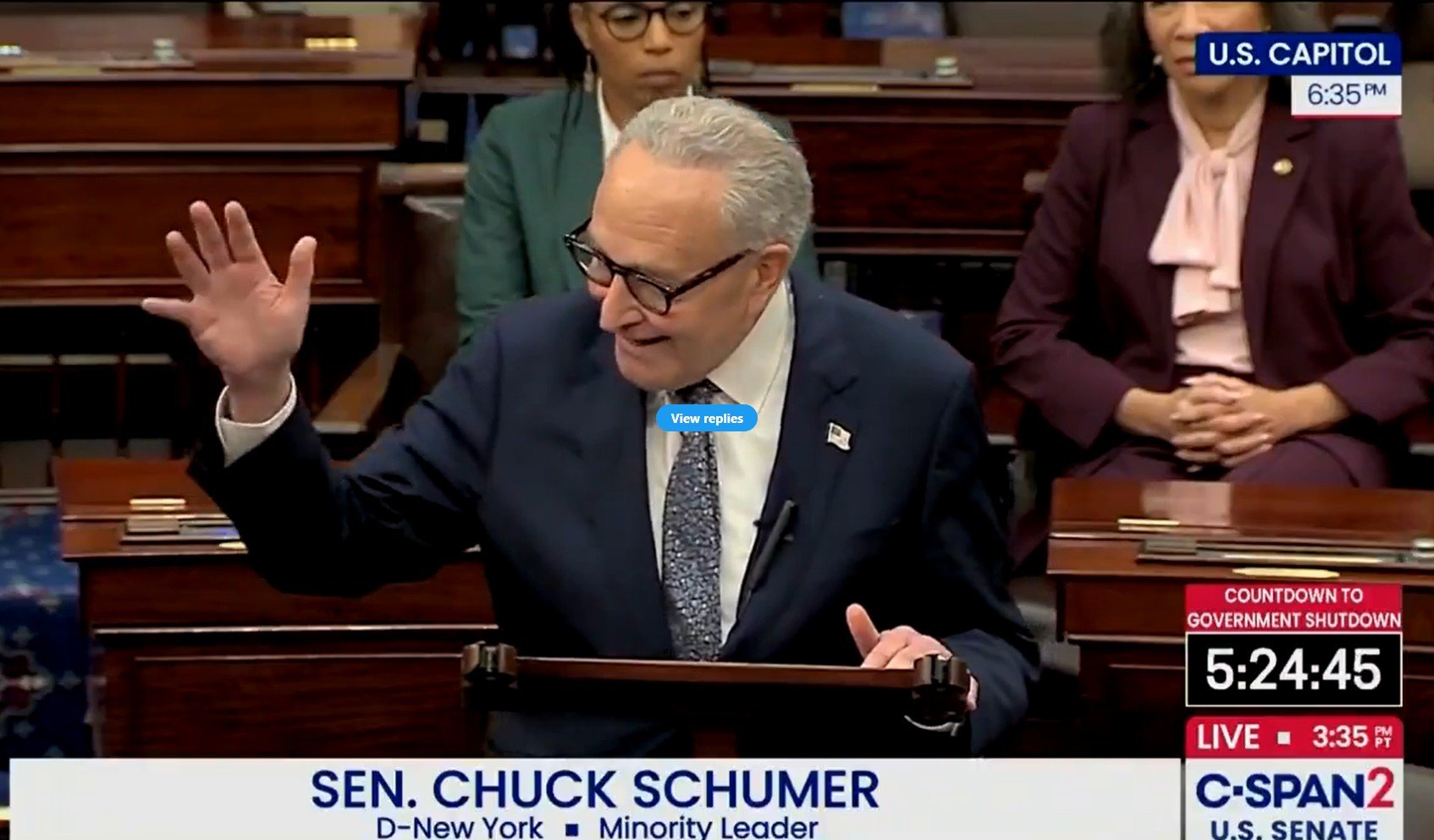 Cryin’ Chuck Schumer Is Laughed Out of the Senate after Alleging NYT ...