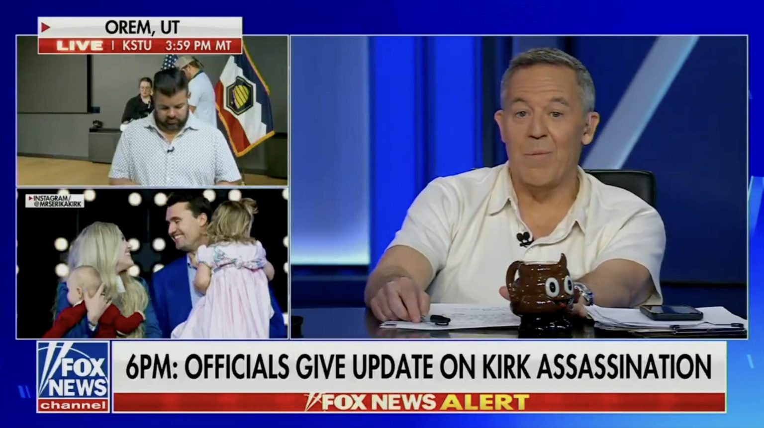 Greg Gutfeld GOES NUCLEAR on Live TV After Charlie Kirk Assassination — Drops F-Bomb on Fox ...