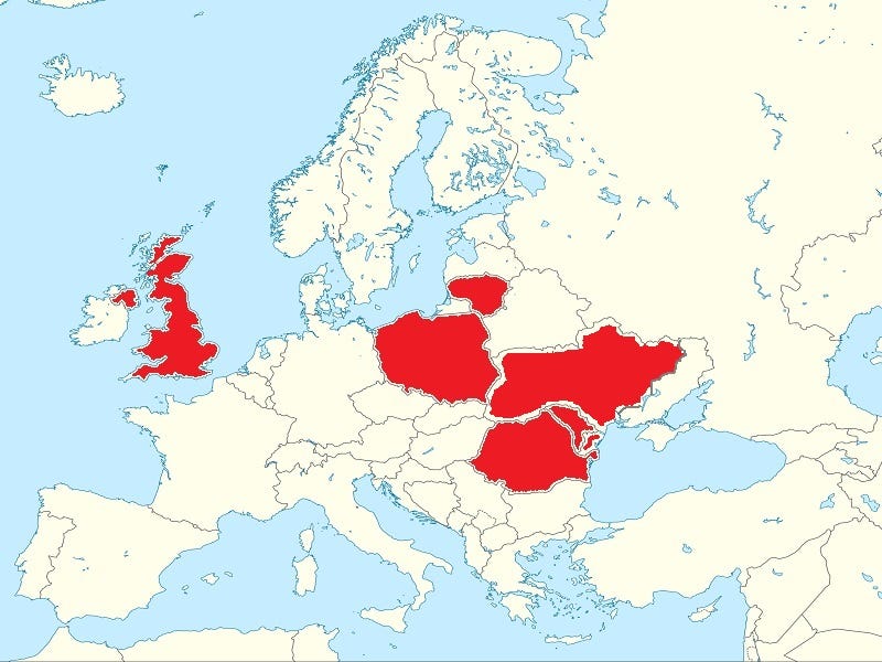 Ukraine Is At The Center Three Interlocking Triangles For Containing ...